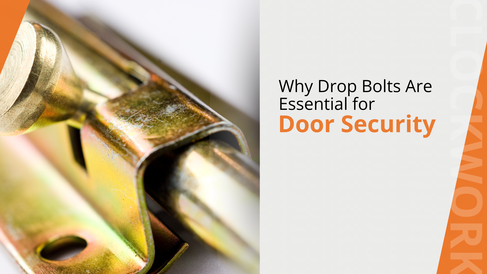Why Drop Bolts Are Essential for Door Security